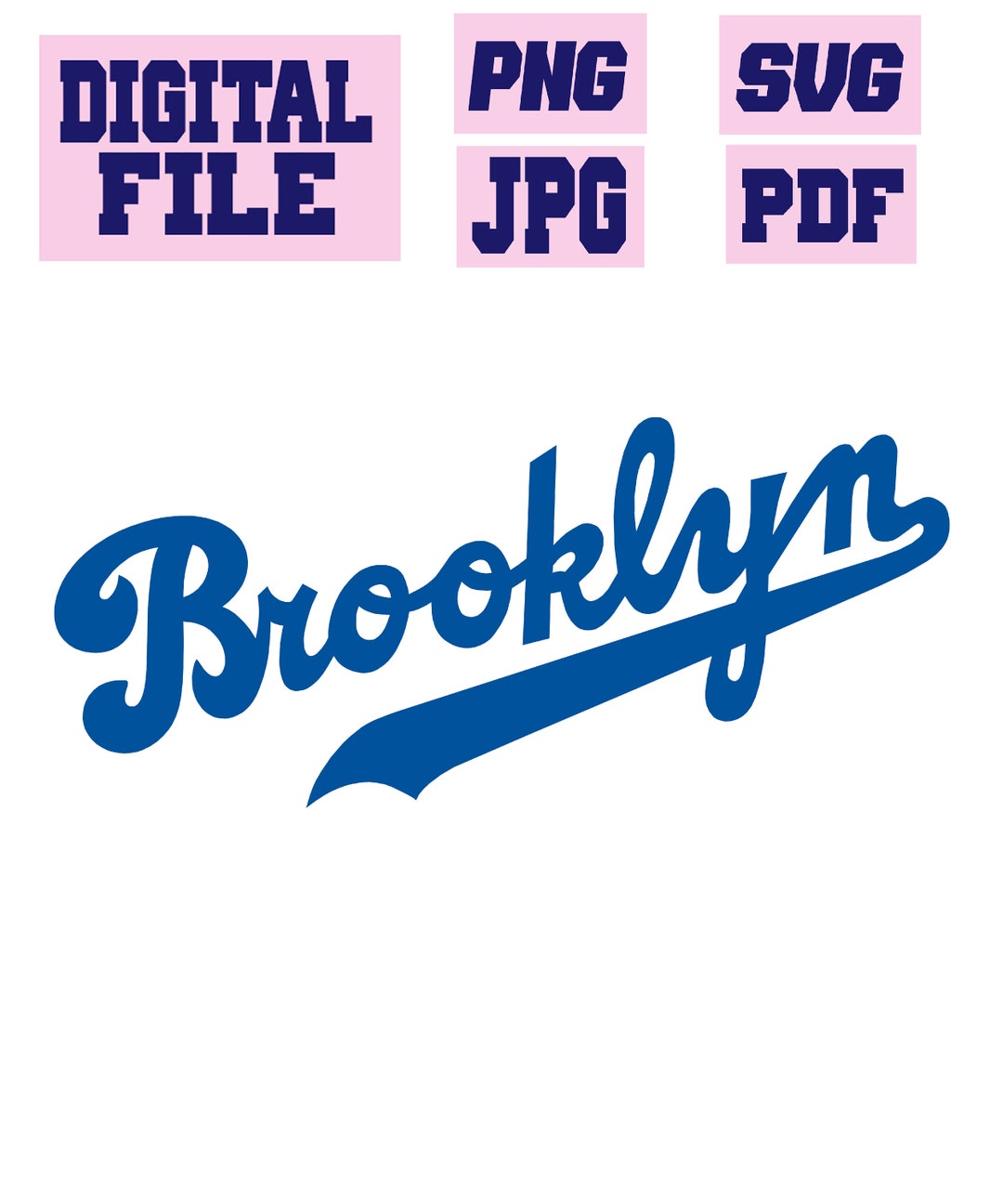 Png/svg/jpg/pdf Brooklyn Cut File for Cricut .. Instant Download ...