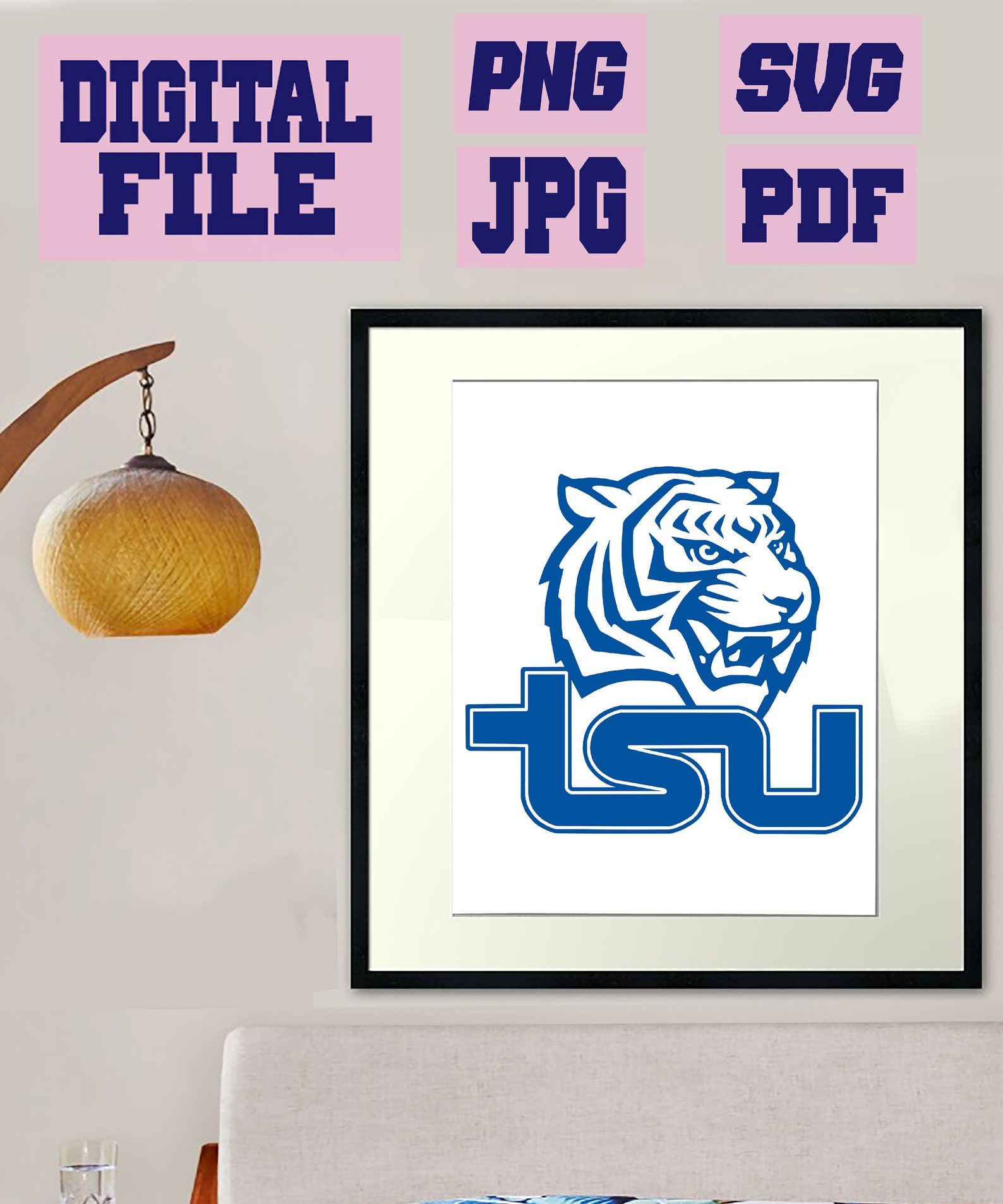 Svg/png/pdf/jpg TSU Tiger Tennessee State University Tigers - Etsy