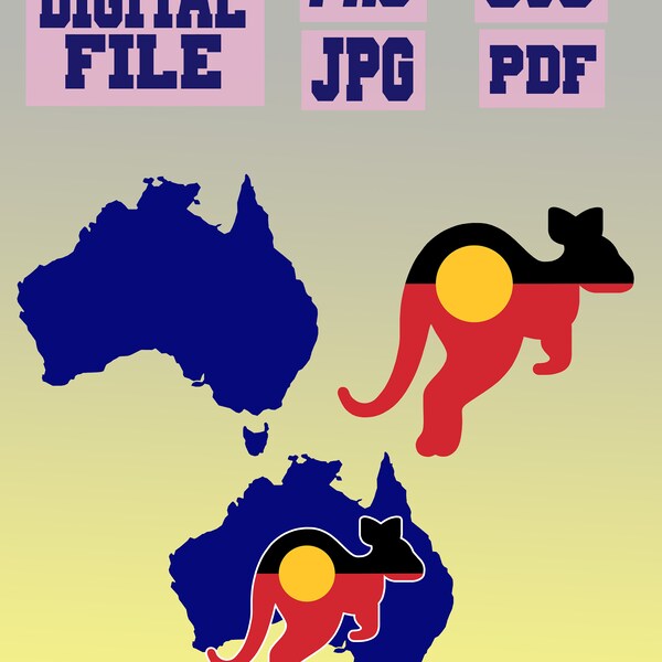 Aboriginal Flag Svg - Etsy Australia