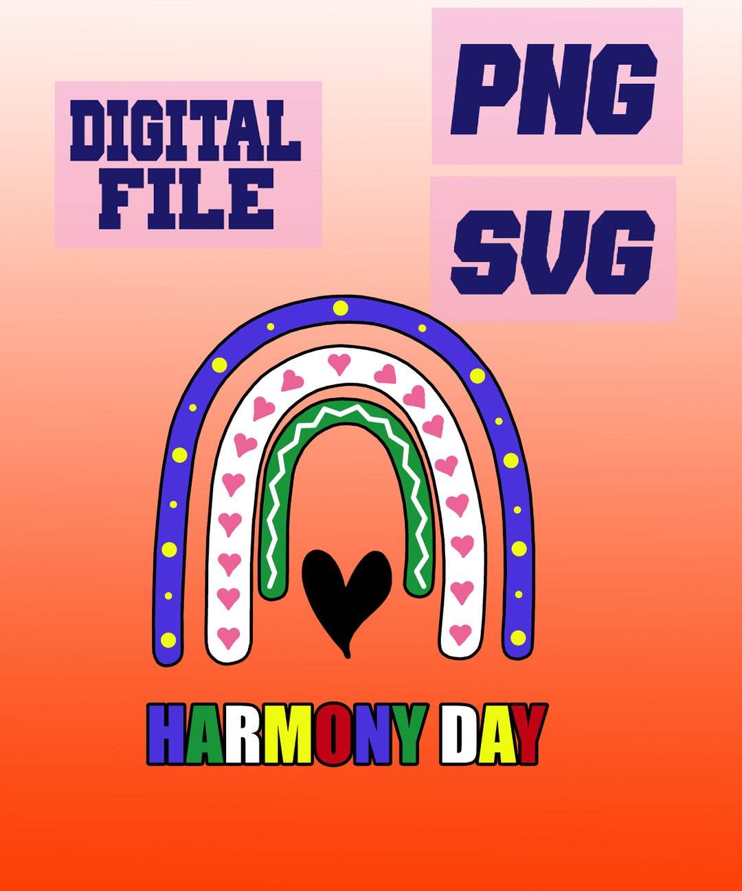 Harmony Day Australia SVG & PNG, Cricut Cutting File (digital Download ...