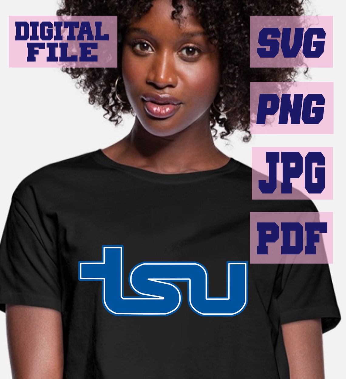 Svg/png/pdf/jpg TSU Tiger Tennessee State University Tigers - Etsy