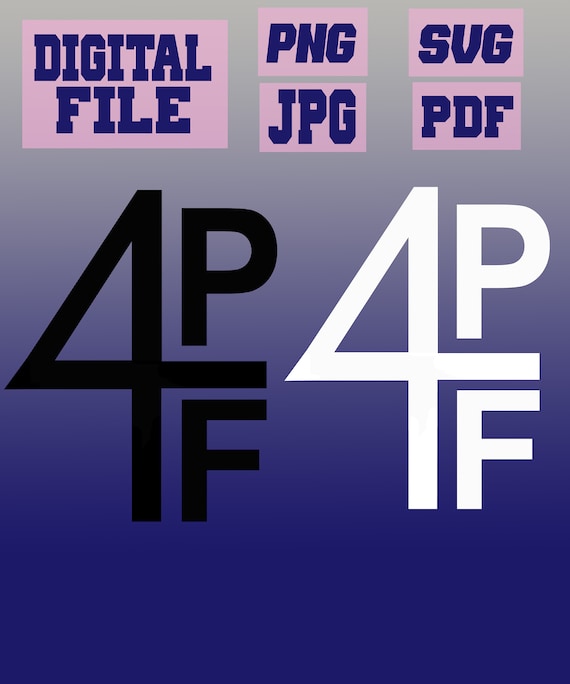 Svg/png/pdf/jpg 4PF Vector Cutting File for Cricut..instant - Etsy Canada