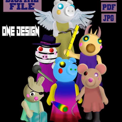Png Piggy Roblox Game Gaming Character..instant DOWNLOAD. - Etsy