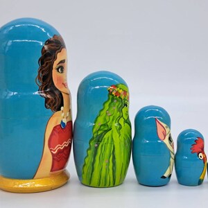 Cartoon Super Heroes Nesting Doll 5'' Tall Hand - Etsy