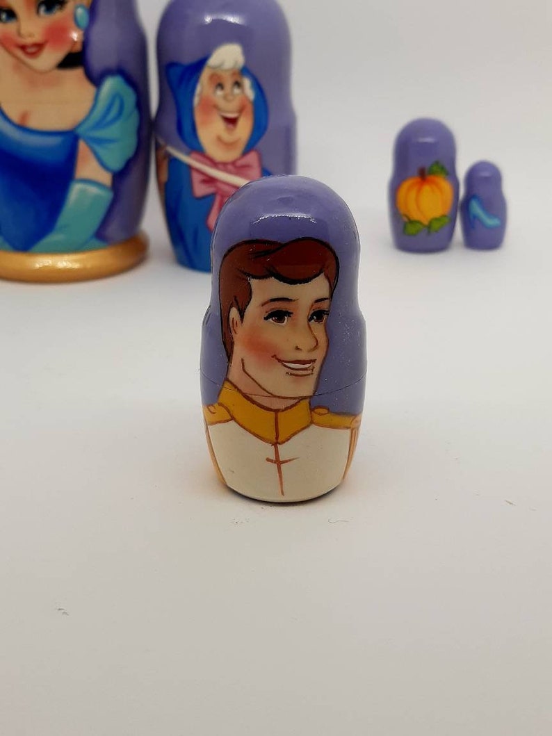 Cartoon Heroes Nesting Doll 5'' Tall Hand Painted - Etsy