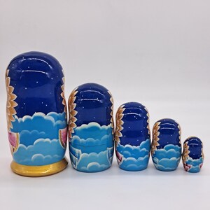 Nesting Dolls, Matryoshka "angel With Arch" (7" Tall,5 Pieces Inside ...