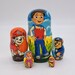 Cartoon Heroes Nesting Doll 5'' Tall Hand Painted Matryoshka Doll 5 in ...