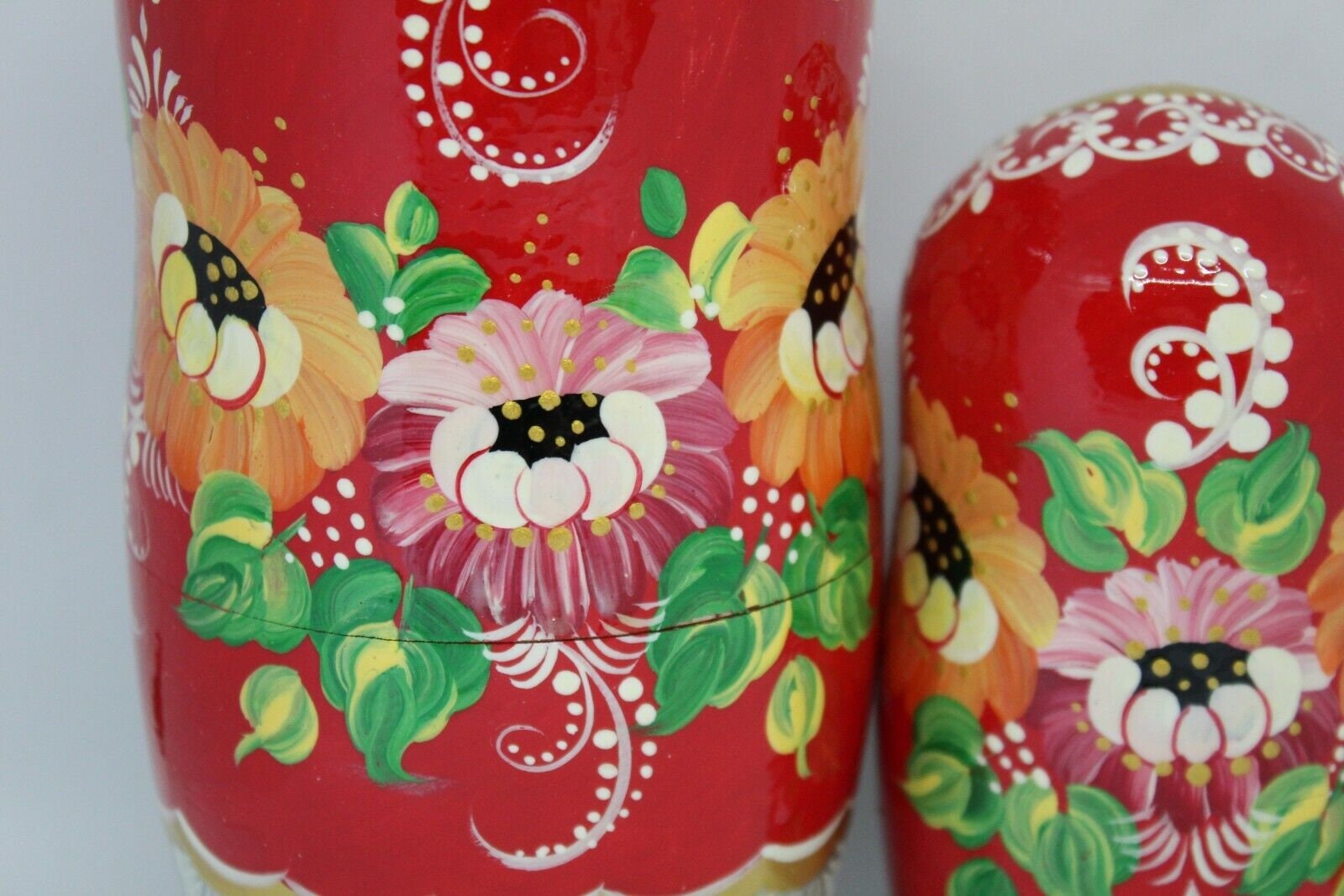 7 Red Nesting Dolls Classic Matryoshka 5 in 1 - Etsy
