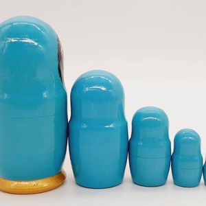 Cartoon Heroes Nesting Doll 5'' Tall Hand Painted - Etsy