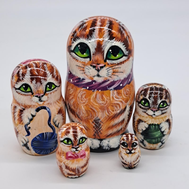 Nesting Dolls Cats - Etsy