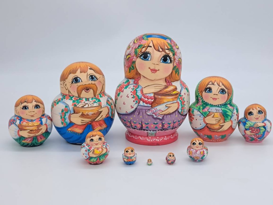 5.5 Art Nesting Dolls Made in Ukraine Matryoshka 10 in 1 - Etsy