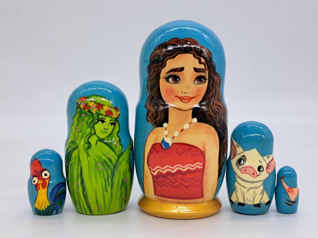 Cartoon Super Heroes Nesting Doll 5'' Tall Hand - Etsy