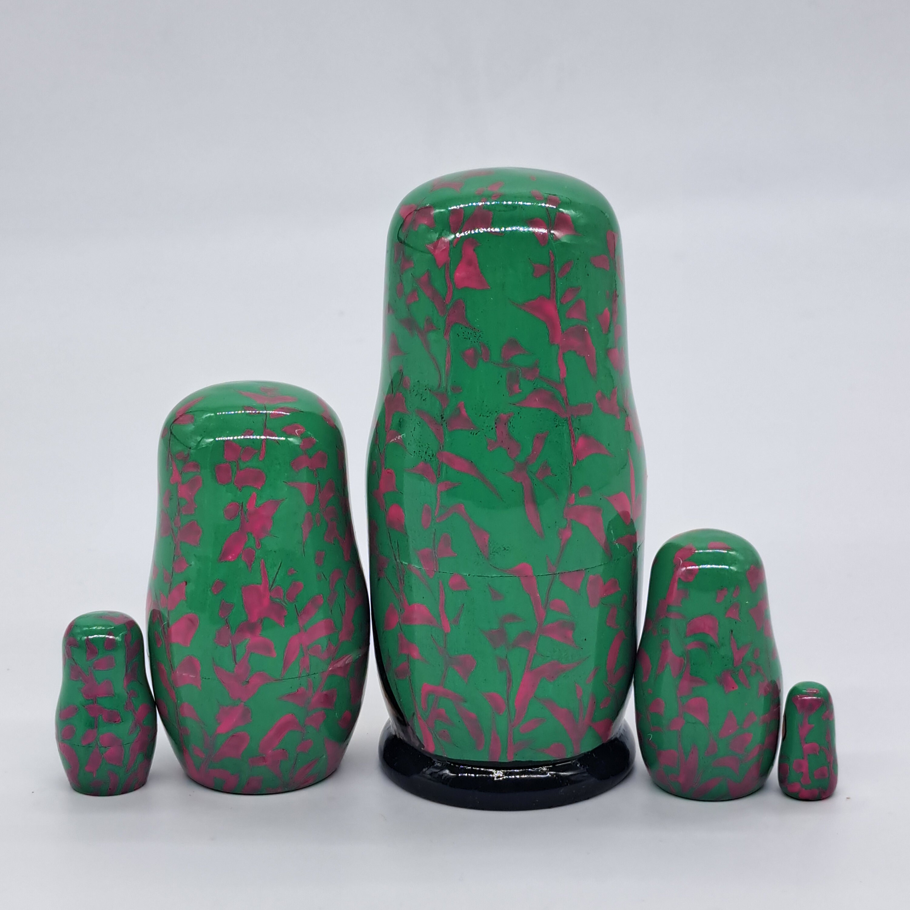 5" Nesting Dolls Cats 5 in 1 Matryoshka Handmade and Painted Russian ...