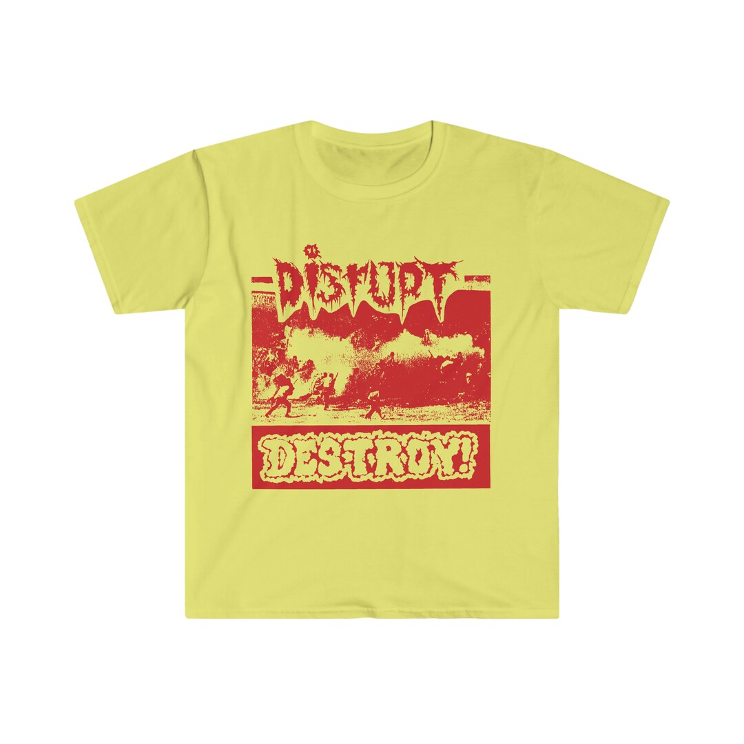 Disrupt Tee-shirt Destroy Crust Hardcore Unisex - Etsy
