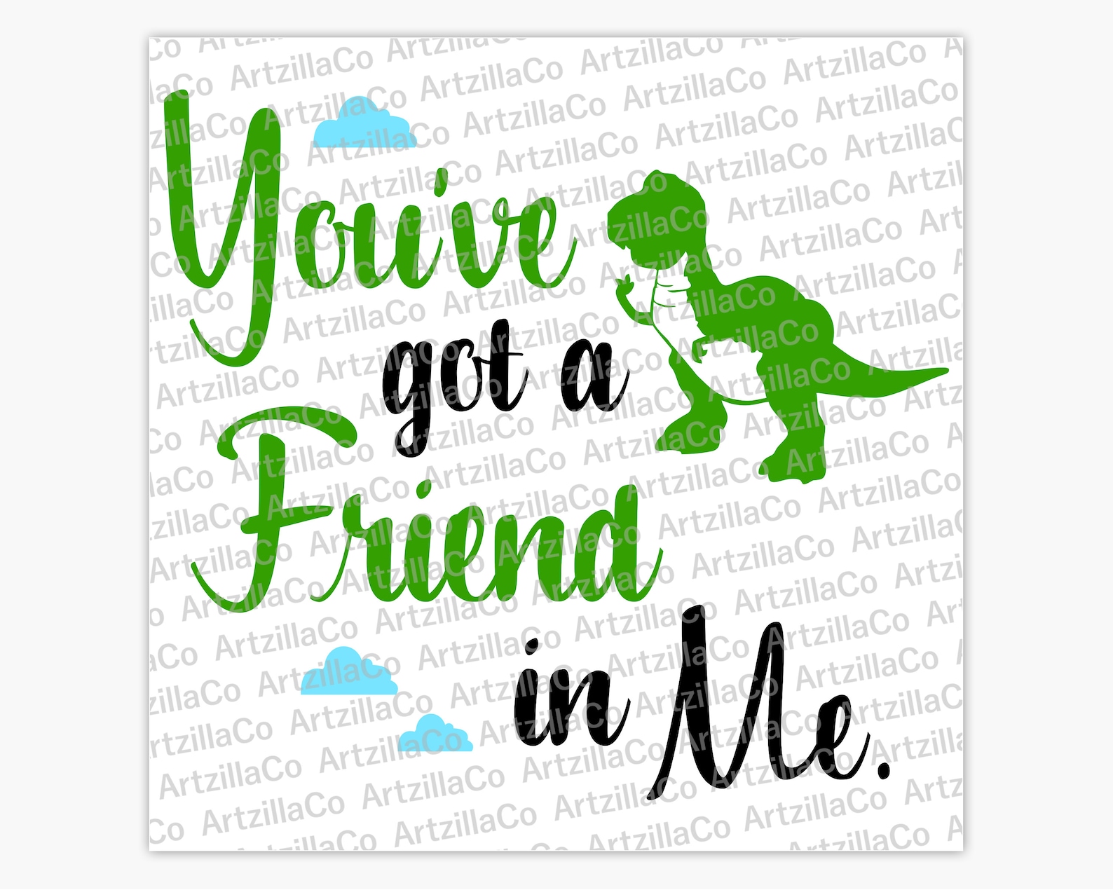 Toy Story You've Got a Friend in Me Rex Digital - Etsy