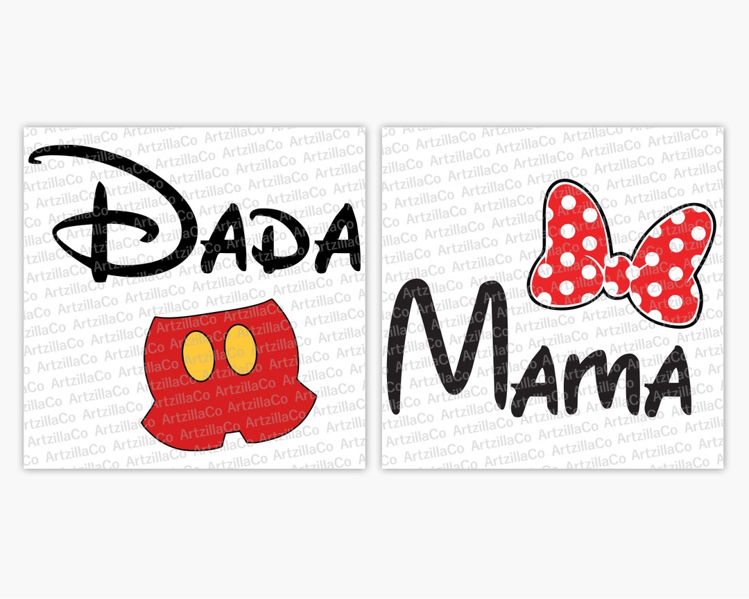 Mickey Minnie - Dada Mouse - Mama Mouse - Mouse Family Digital Download ...