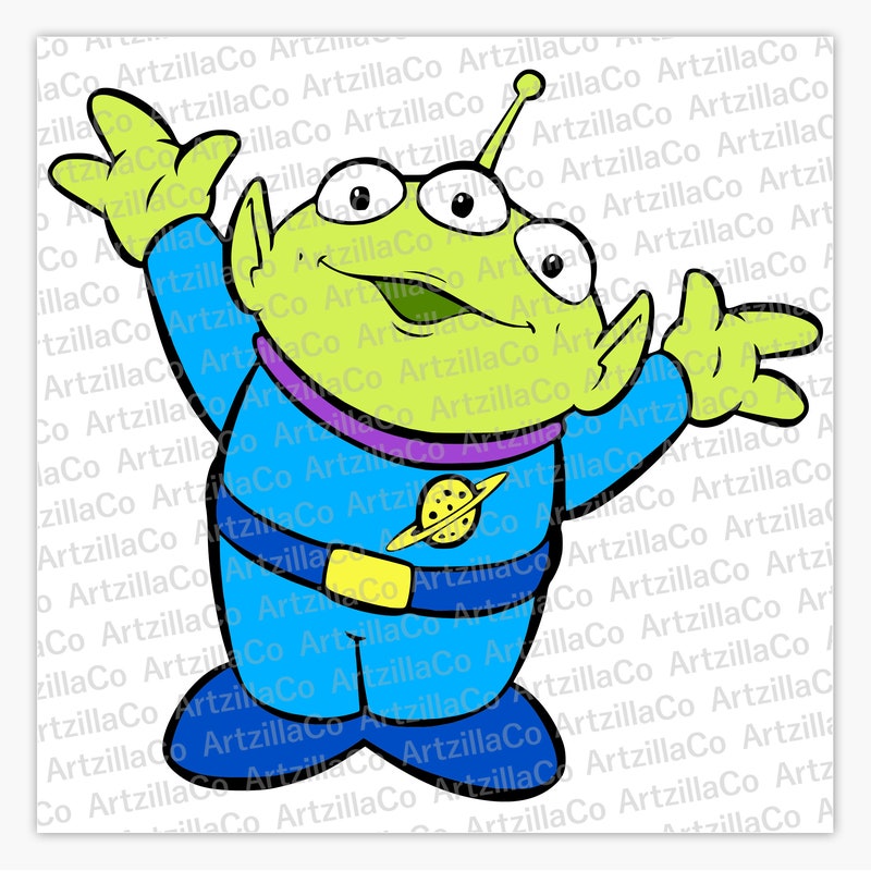Toy Story Alien Logo Svg - Etsy