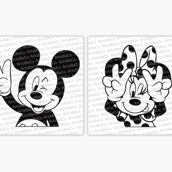 Minnie Peace Svg - Etsy