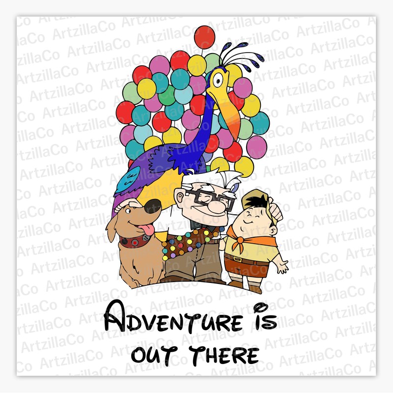 Up Movie Clip Art - Etsy