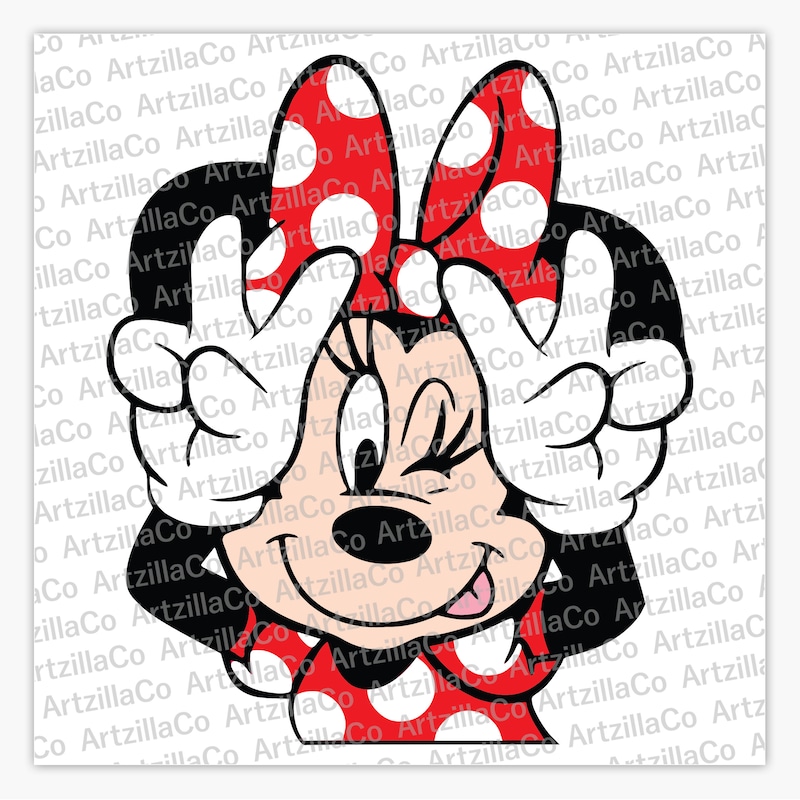 Minnie Mouse Graphic - Etsy