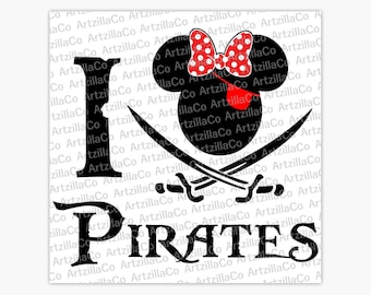 Minnie Mouse Pirate Svg - Etsy UK