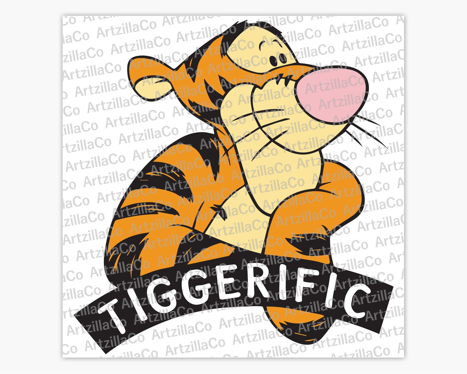Winnie Pooh Tigger Tiggerific Digital Download SVG - Etsy