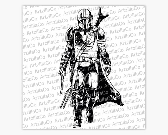 Star Wars Mandalorian Digital Download SVG - Etsy