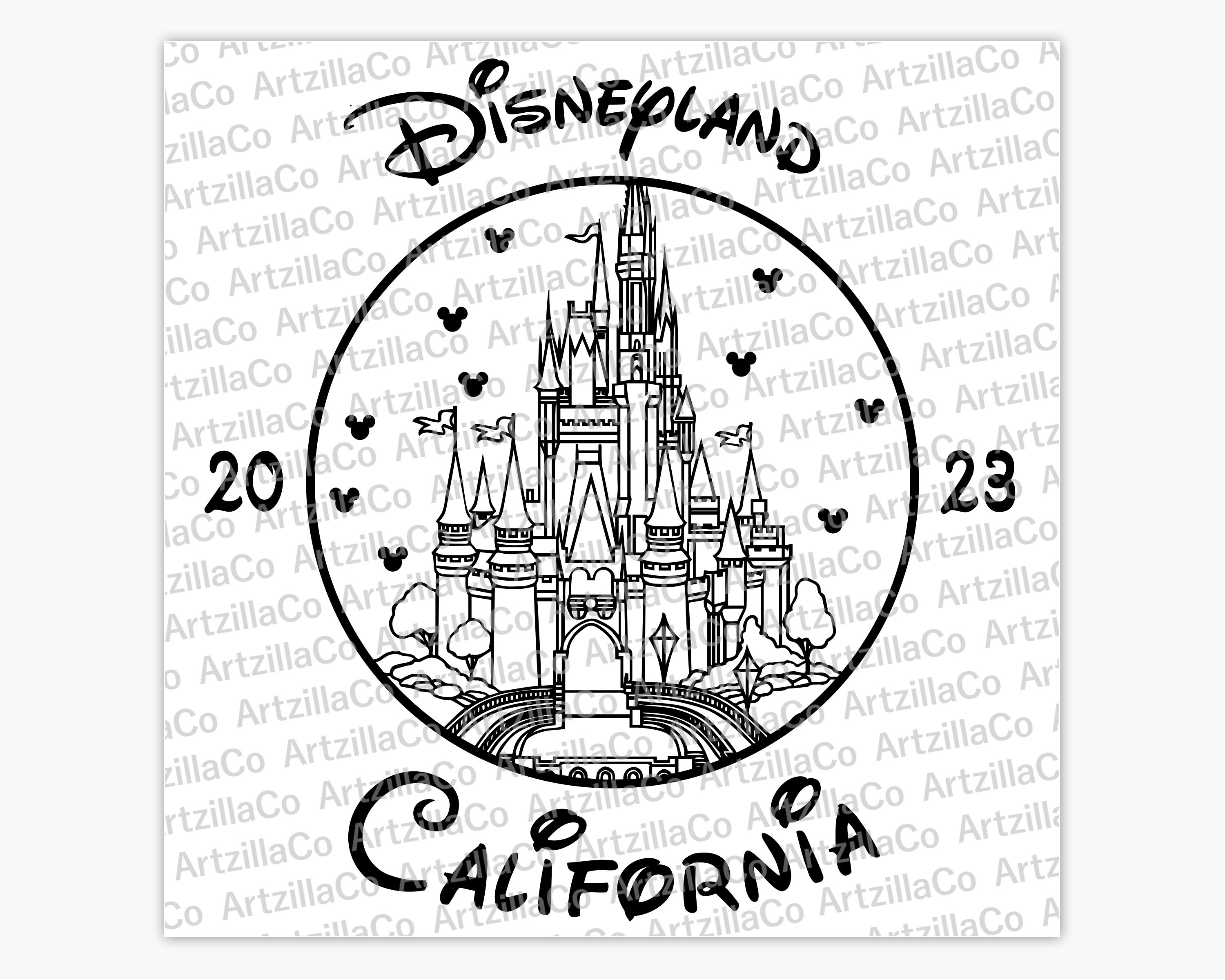 Disneyland California 2023 - Digital Download SVG - Etsy