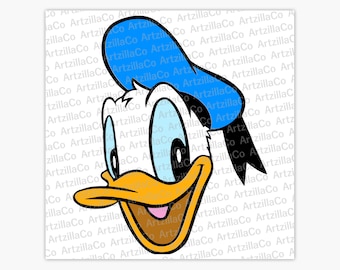Donald Duck Head Silhouette
