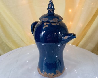 Navy Coffee Pot - Etsy