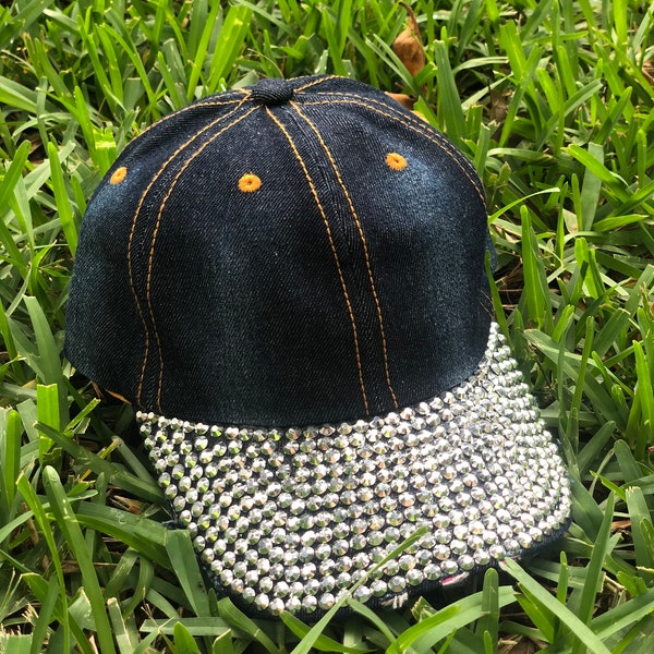 Rhinestone Cap - Etsy