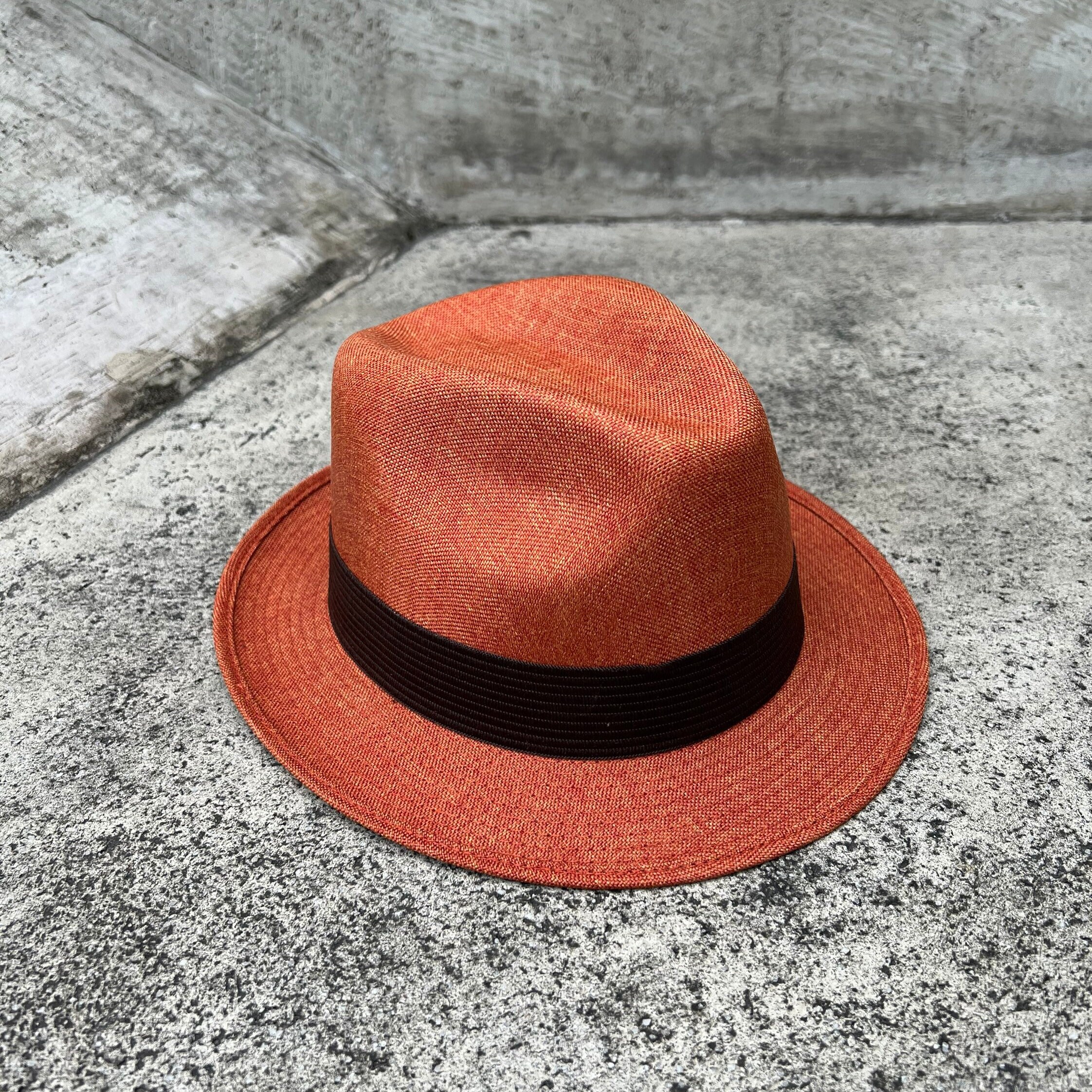 Orange Fedora Hat Sturdy Hat Fedora for Men Fedora for - Etsy