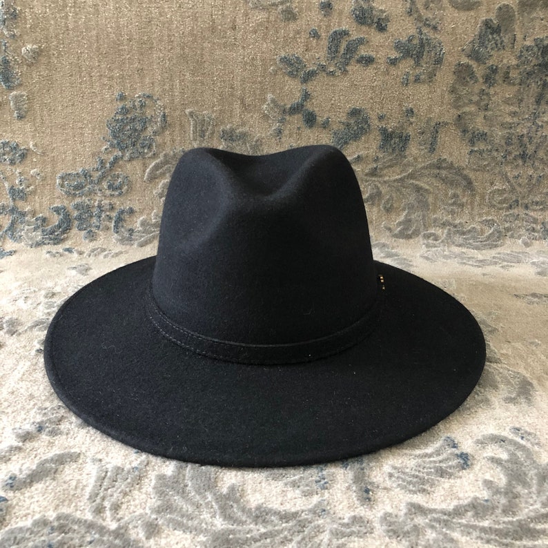 Fedora Hat Wide Brim Hat Short Brim Wool Hat Fedora for - Etsy