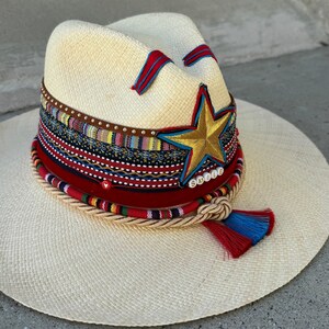 Decorated Hat, Colorful Design Hat, Womans Hat, Stylish Hat, Summer ...