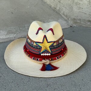 Decorated Hat, Colorful Design Hat, Womans Hat, Stylish Hat, Summer ...