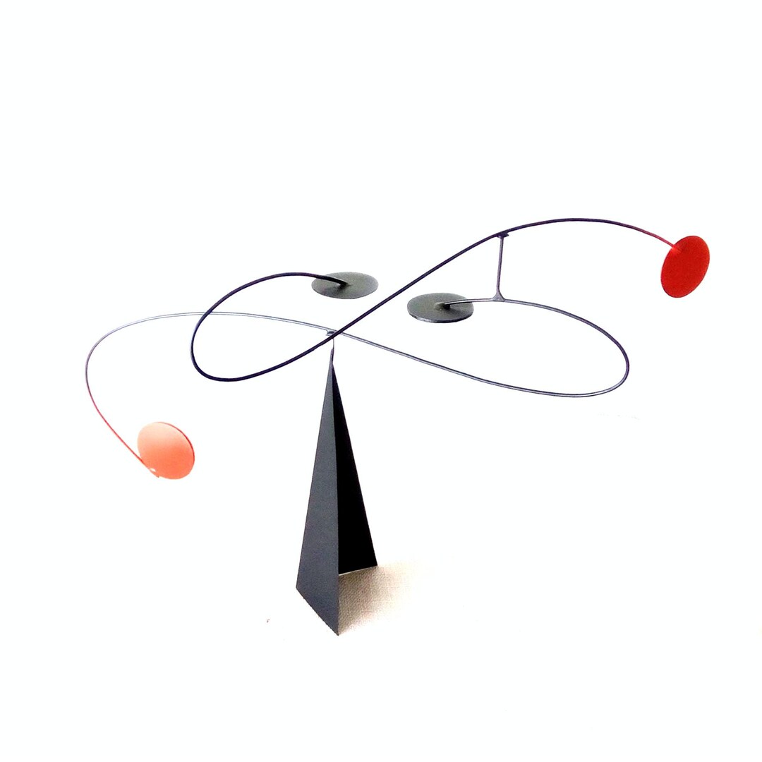 17 X 10 Black Red tempest Standing Mobile Kinetic Sculpture - Etsy