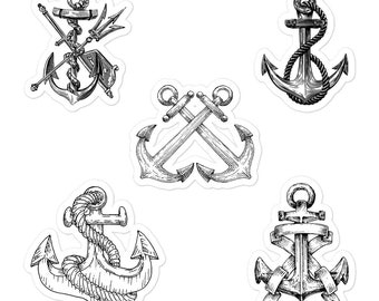 Anchor Decal, Anchor Sticker, Vinyl Decals, Car Decal, Phone Decal ...