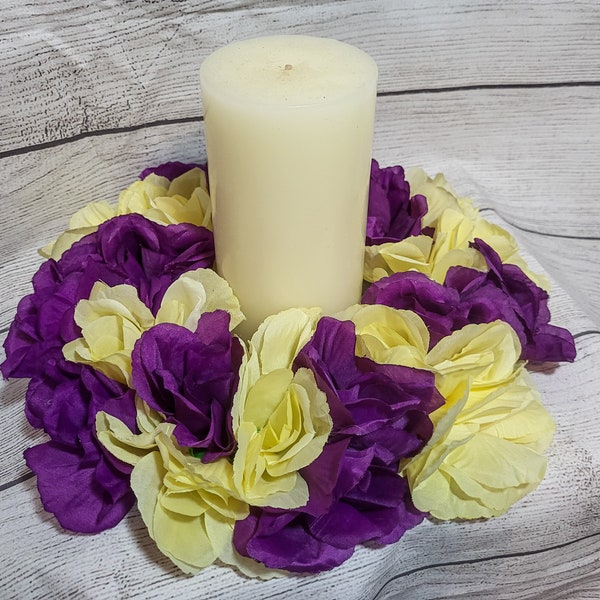 Floral Candle Ring - Etsy
