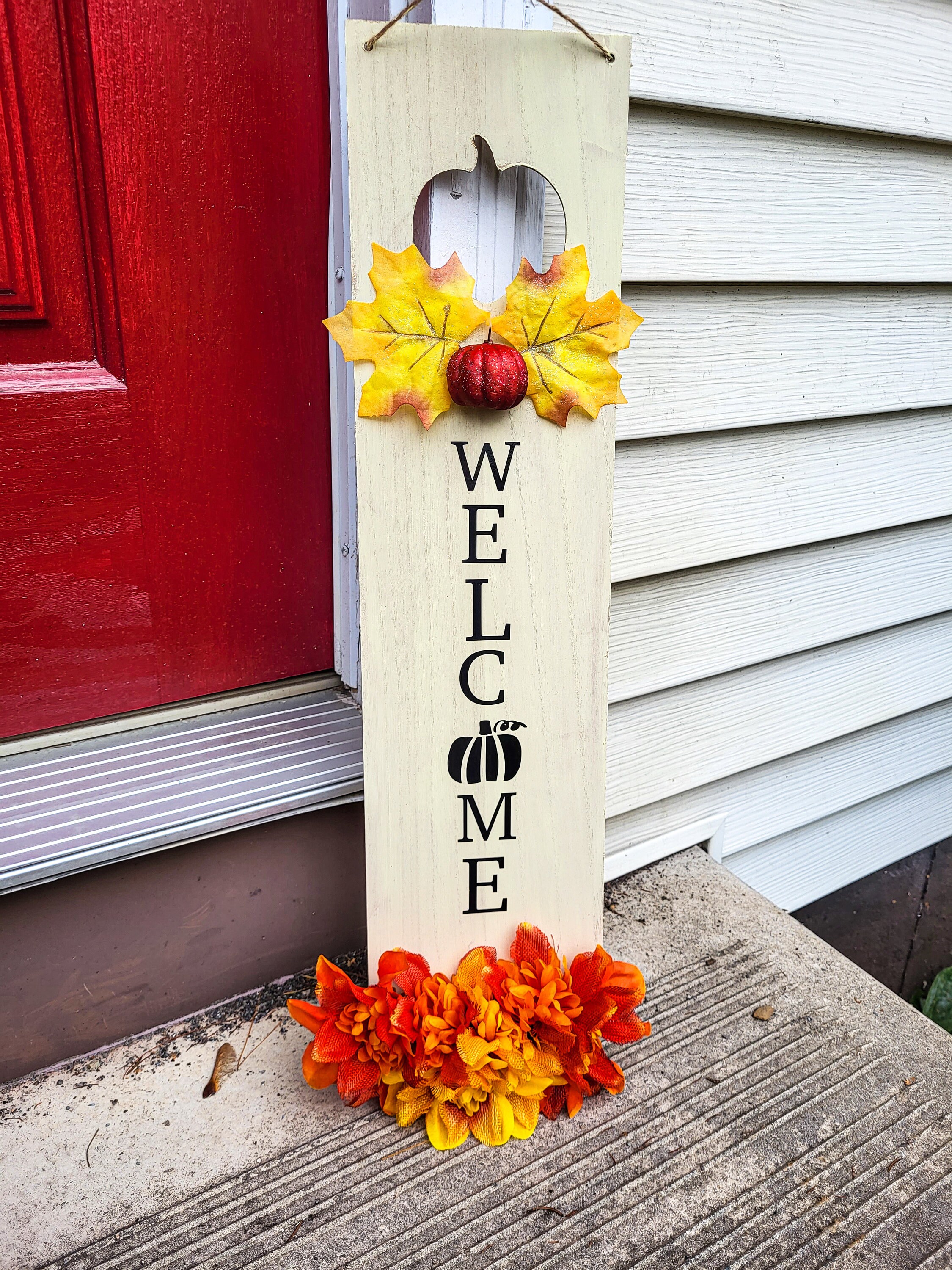 Fall Wooden Welcome Sign, Welcome Signs, Fall Decor, Home Decor, Fall ...