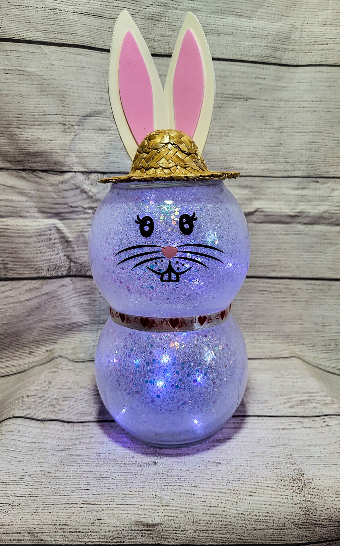 Easter Bunny LED Light, Easter Decor, Home Decor, Easter Lights, Table ...