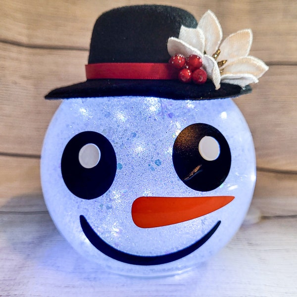 Snowman Night Light - Etsy