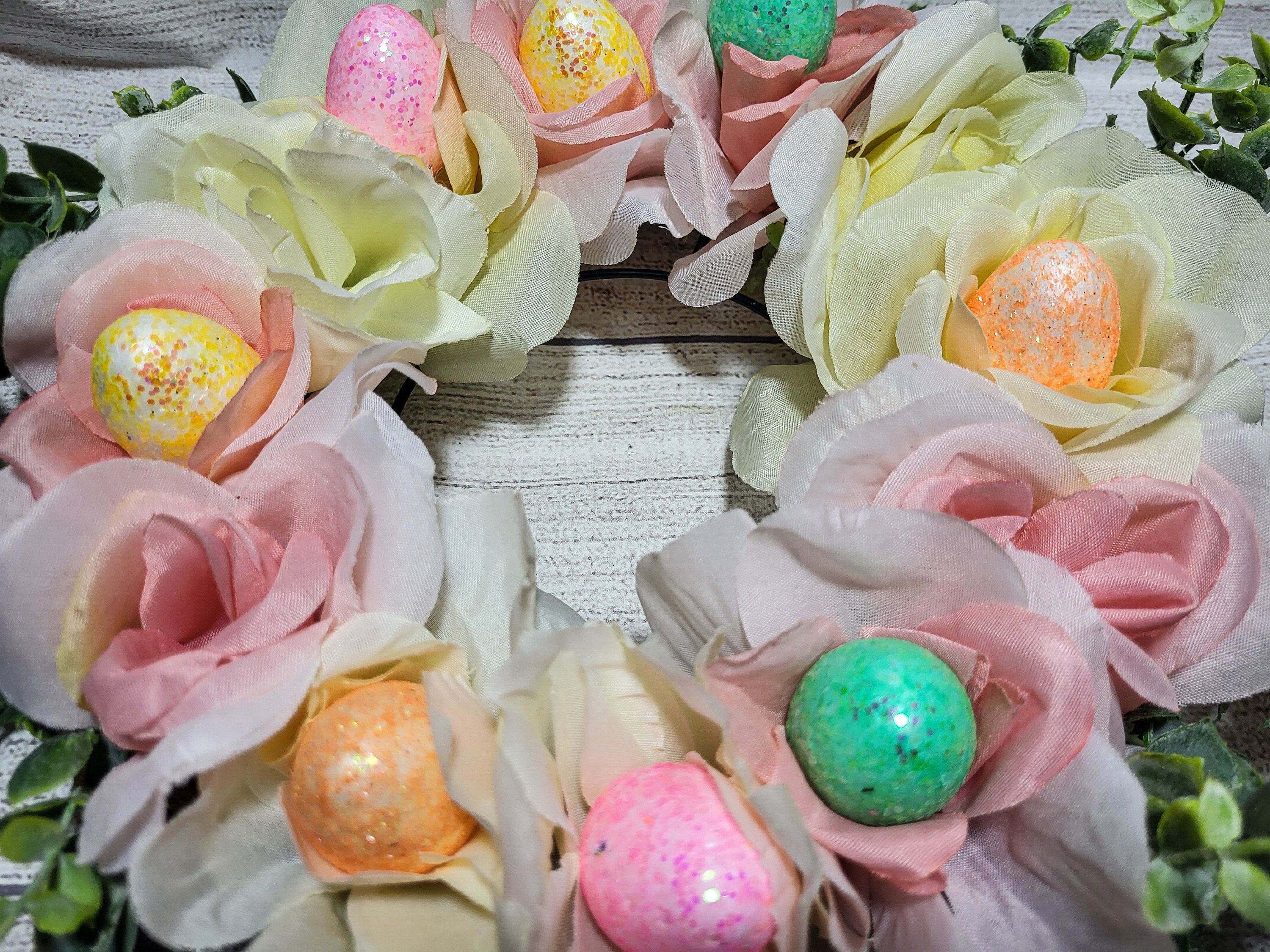 Easter Floral Candle Ring, Easter Candle Rings, Spring Decor, Spring ...