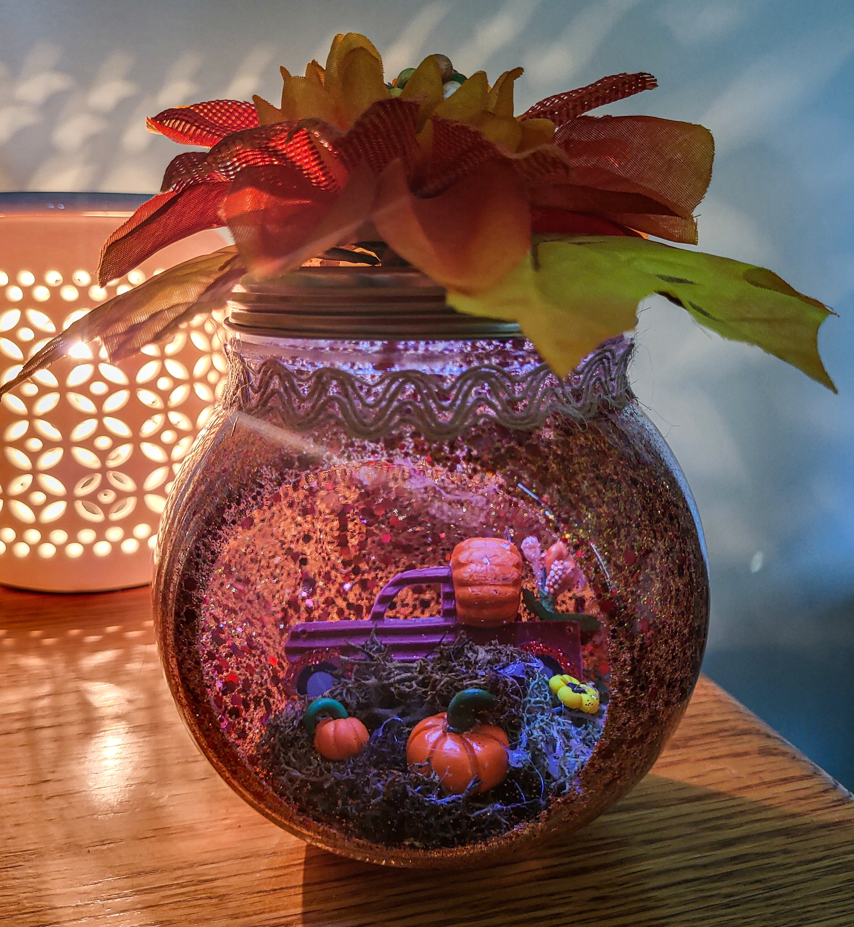 Fall Jar Light Display, Fall Decor, Home Decor, Fall Lights, Fall ...