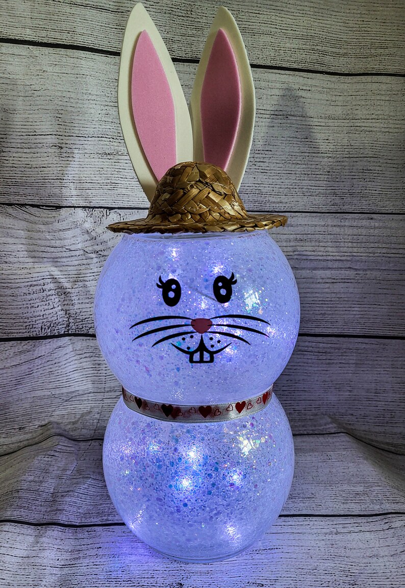 Easter Bunny LED Light, Easter Decor, Home Decor, Easter Lights, Table ...