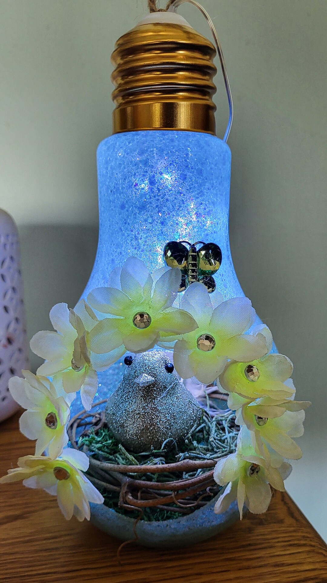 LED Bird House Light, Spring Decor, Spring Lights, Home Decor, Summer ...