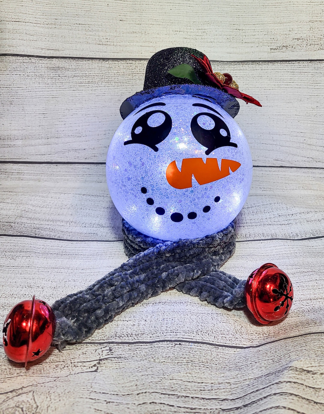 Snowman Light, Christmas Snowman Light, Christmas Decor, Table Decor ...