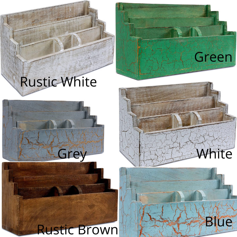 Mail Organizer Countertop Letter Holder for Desk Wooden Desk - Etsy