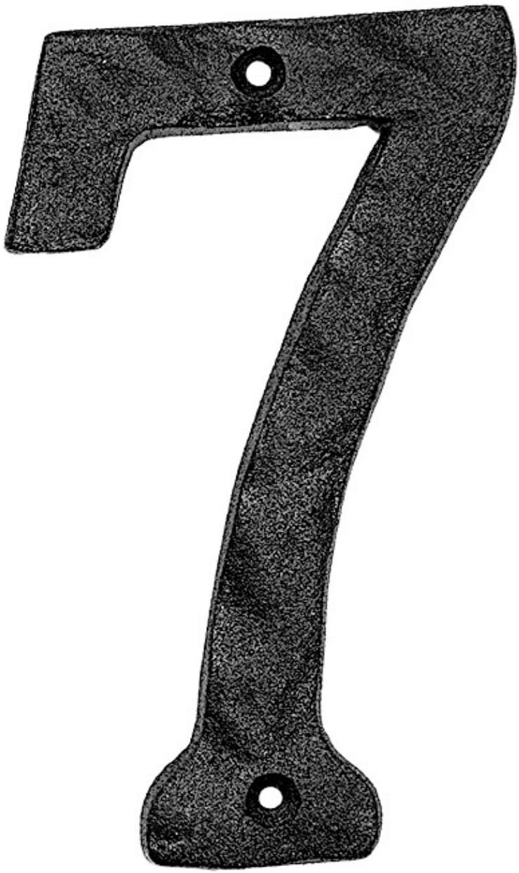 House Address Numbers Black Metal 5.5 Inch Home Number US | Etsy