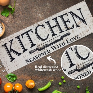 Kitchen Sign Rustic Farmhouse . Distinctive Kitchen Wall Decor. - Etsy