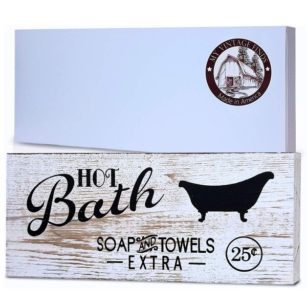 Rustic Bathroom Signs - Etsy